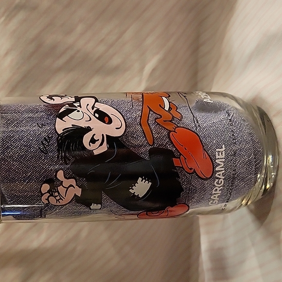 Dining | Vintage Gargamel Villain Azrael Smurf Glassware Glass Smurfs ...